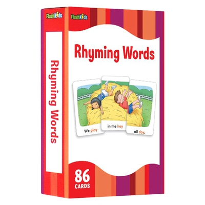 英文原版 Rhyming Words (Flash Kids Flash Cards) 押韵词闪卡进口原版英文书籍