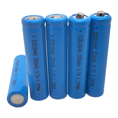 10440锂电池3.7V平头尖头350毫安