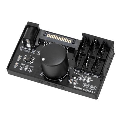 优易K11电脑风扇调速器大功率集线控制器服务器四线风扇PWM控调速