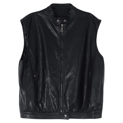 About Passion · 无袖皮马甲秋冬外搭美式复古叠穿上衣外套