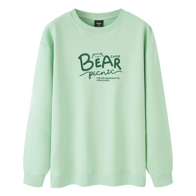 薄荷绿小众卫衣，帅气又显白！