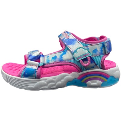 女童鞋Skechers彩虹超轻舒适凉鞋