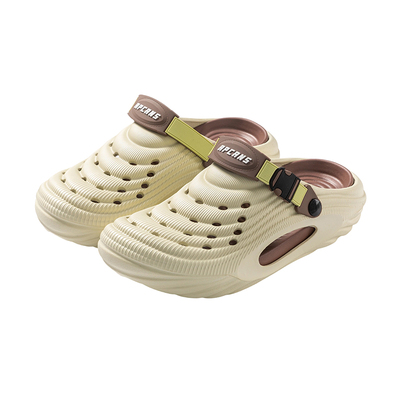 外穿休闲舒适厚底踩屎感洞洞鞋女