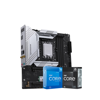 英特尔 I5 12490F/13400F/12600KF搭铭瑄B760M WiFi 主板CPU套装