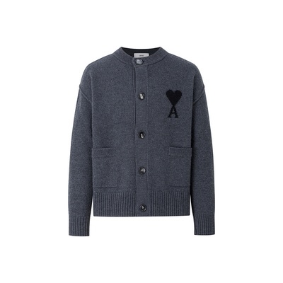 AMIPARIS绵羊毛开襟针织衫