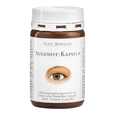 德国进口Sanct Bernhard蓝莓越橘叶黄素中老年成人护眼胶囊90粒