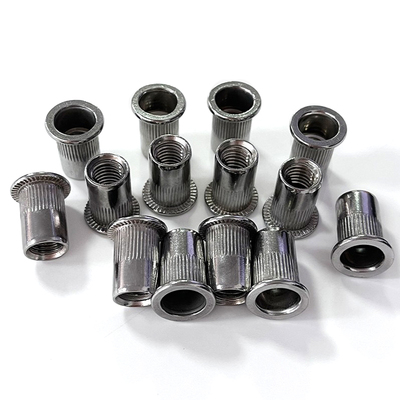 304不锈钢平头竖纹螺母盲孔精密