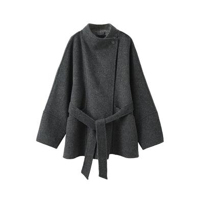 POPCHRIO含苏丽羊毛毛呢短外套