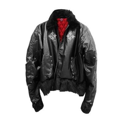 DETW*【蛇年限定】皮草拼接外套