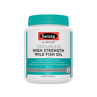 Swisse无腥味鱼油1500mg400粒