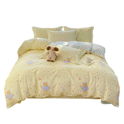 小清新全棉床上四件套纯棉2026新款床品宿舍床单人三件套被套床笠