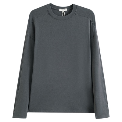 PLUS CRASH必入结构口粮打底绵羊毛混纺圆领保暖舒适内搭男女同款