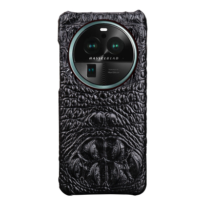 月梵希适用oppoFindx6鳄鱼头骨纹oppoFindx6pro商务至臻3D鳄鱼oppoFindx7真皮新款oppoFindx8奢华半包手机壳