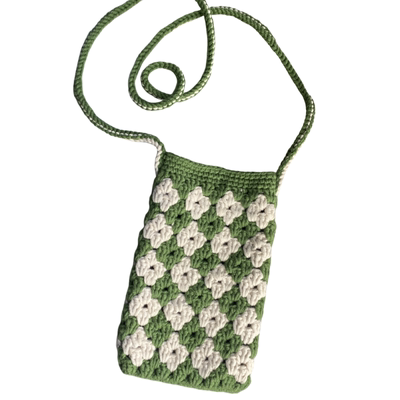 森系菱形diy斜跨带视频材料包