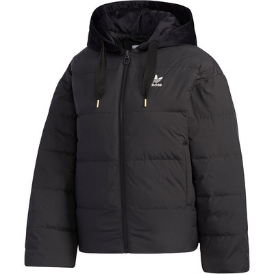 阿迪达斯女子保暖运动连帽棉服