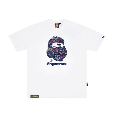 HEA x i.t fingercroxx联名猿人圆领短袖T恤男女同款国潮宽松上衣