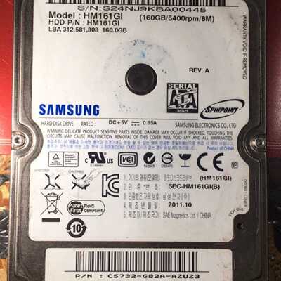 溢价- HM161GI （160GB/5400rpm/8M ）