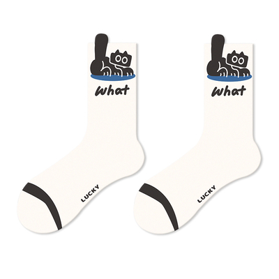 JKN中筒袜子秋冬ins潮