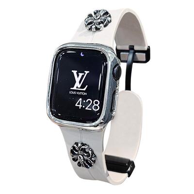 克罗磁吸硅胶表带适用苹果iwatch