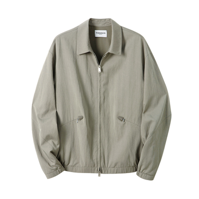 【现货】THESSNCE 纯手工头层皮袢拉链 砂洗质感轻量化夹克外套男