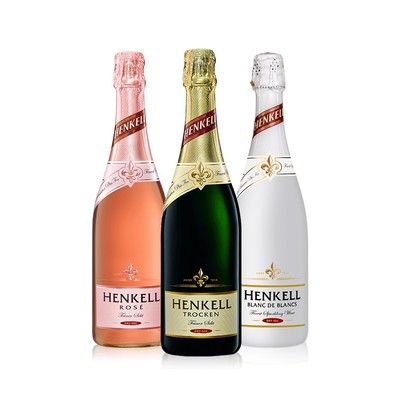 汉凯特罗肯白中白桃红起泡葡萄酒