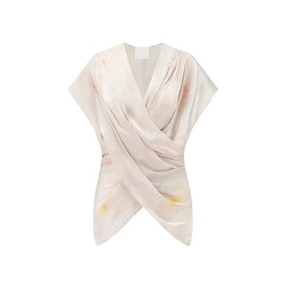 DEEPMOSS幻影缎感水泽交叠上衣