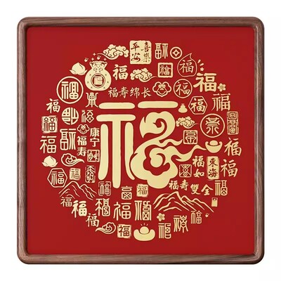 天官赐福桌面摆件客厅装饰画