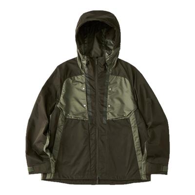 白山/WHITE MOUNTAINEERING 男士黑标拼接时尚夹克外套银泰301524