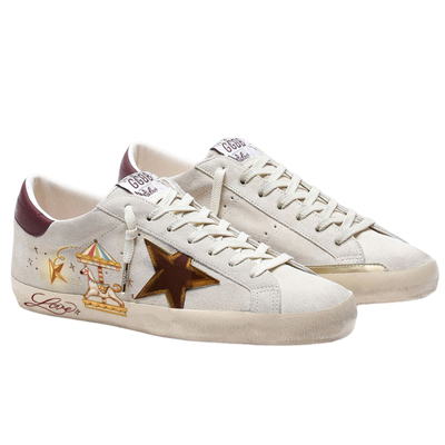 GoldenGoose幸运木马涂鸦休闲鞋