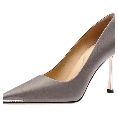 商场同款哈森高跟优雅浅口女单鞋