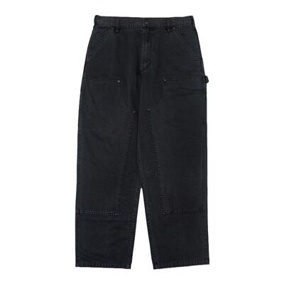 UNDIHARE直筒长裤伐木日系做旧