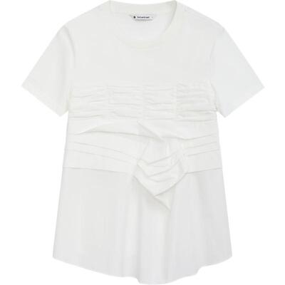 播短袖t恤上衣女夏季短款设计感宽松短袖上衣DDR2YD5650