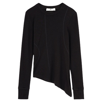 【商场同款】HPLY荷比俪2025冬新款圆领修身显瘦含莫代尔T恤上衣