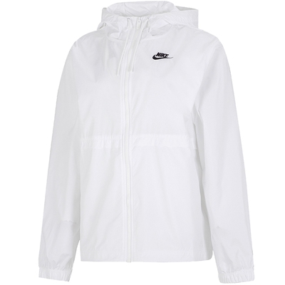 滔搏NIKE耐克女子运动休闲透气连帽薄外套梭织夹克DM6180-100