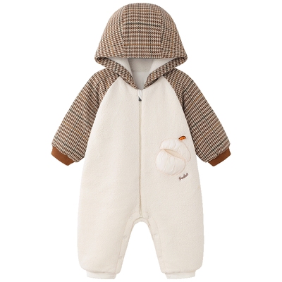 英氏连身衣连帽男宝长袖