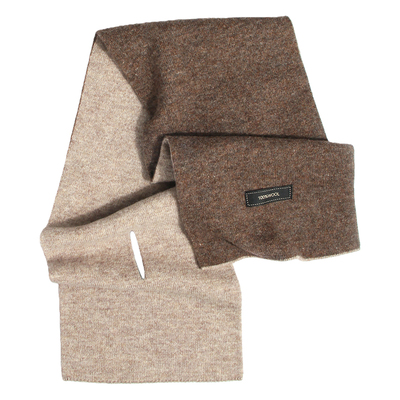 100%羊毛围巾男冬季交叉围脖