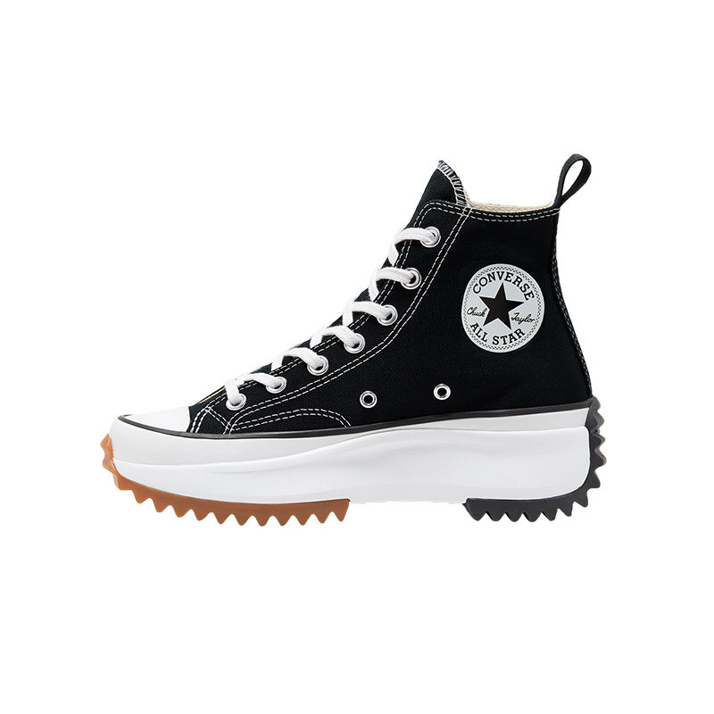 CONVERSE匡威Run Star Hike黑白色厚底高帮帆布鞋166799C 166800C_虎窝淘