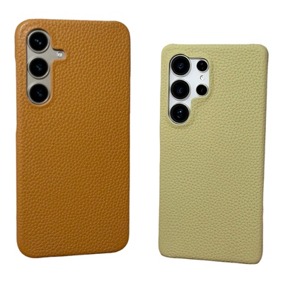 三星S25真皮磁吸手工壳