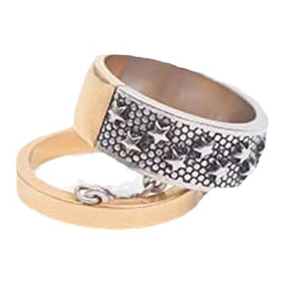 [尊享5折]马吉拉星星双环戒指