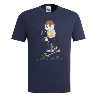 阿迪达斯三叶草情侣款休闲短袖