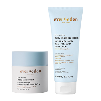 Evereden安唯伊婴儿保湿老爸抽检小蓝冻面霜50ml+小蓝身体乳200ml