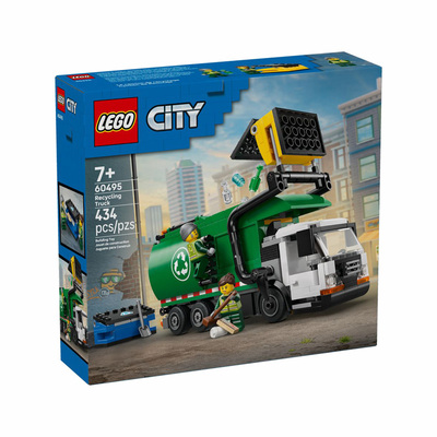 【自营】LEGO乐高城市系列60495环保垃圾回收车积木玩具新年礼物