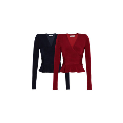 XULU原创气质纯色上衣