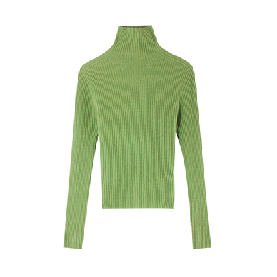 伊纳芙高领绵羊毛针织衫