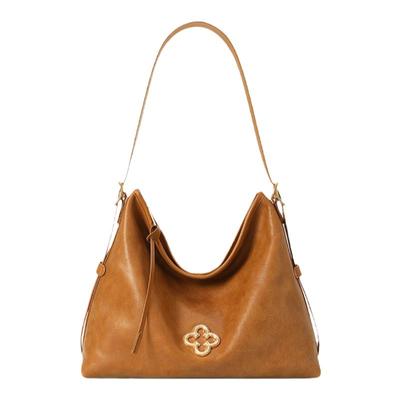 CASSILE卡思乐托特包复古巴恩风高级植鞣牛皮单肩松涛hobo腋下包