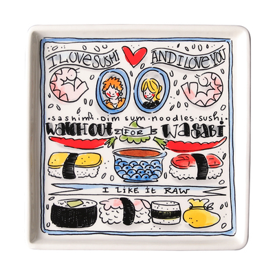 陶瓷水杯茶壶餐具荷兰卡通泡面碗