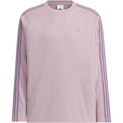 滔搏adidas阿迪达斯三叶草男子WAFFLE TEE 运动休闲长袖T恤KH1176