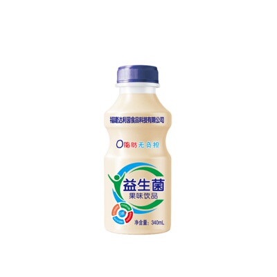 益生菌含乳饮料酸甜清爽唯美香醇340ml瓶装0脂肪好喝不胖