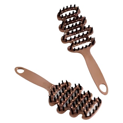 松塔鬃毛梳子蓬松颅顶按摩排骨梳