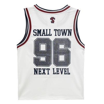 STK SmallTownKid美式系列烫钻网眼篮球背心透气嘻哈无袖运动球衣